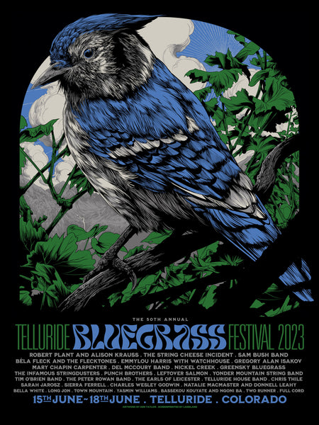 Telluride Bluegrass Festival Poster by Ken Taylor – Postersandtoys.com
