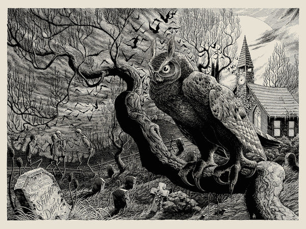 The Skeleton Dance Poster by Brandon Holt – Postersandtoys.com