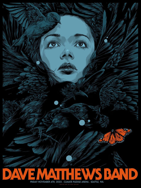 Dave Matthews Band Seattle Concert Poster by Ken Taylor ...