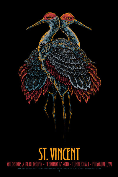 St. Vincent Concert Poster by Ken Taylor – Postersandtoys.com